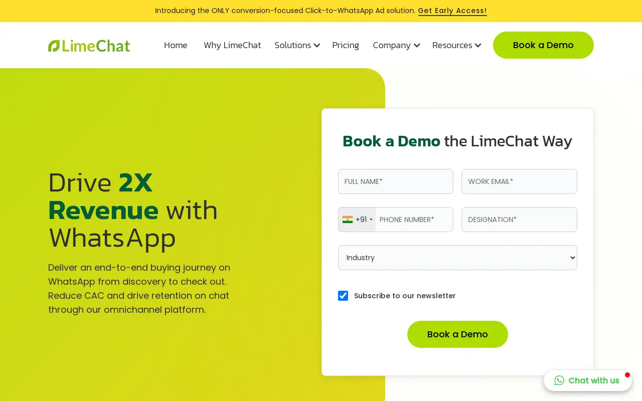 Request a demo to create WhatsApp campaigns | LimeChat